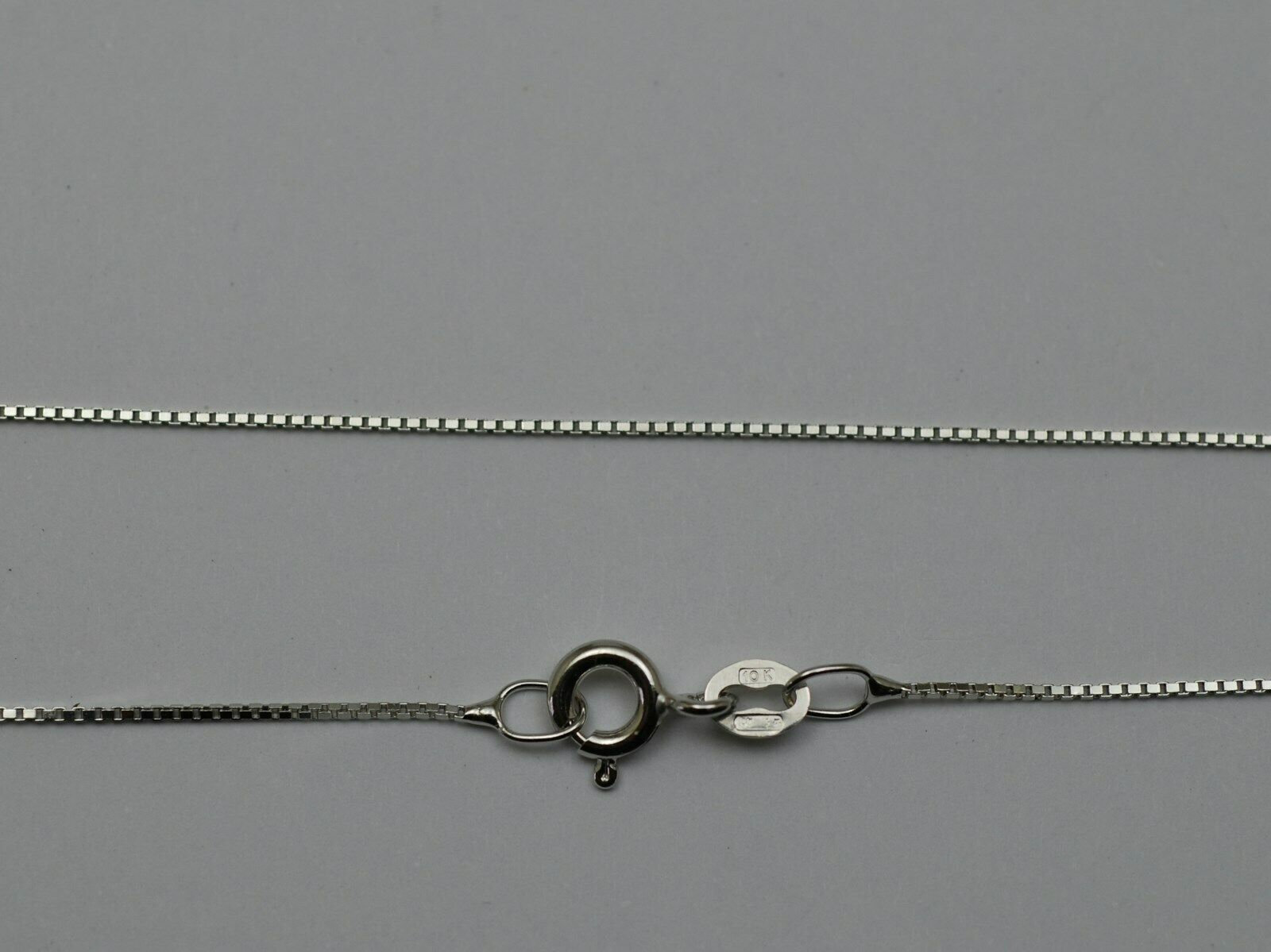 10K Solid White Gold 16 Inches Fine Box Link Chain - Etsy