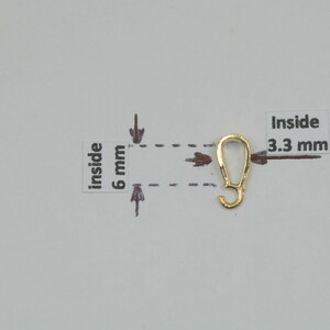 10K Solid Gold Small Size Bail - Etsy