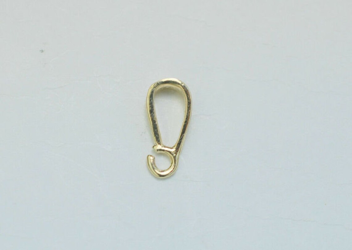10K Solid Gold Small Size Bail - Etsy