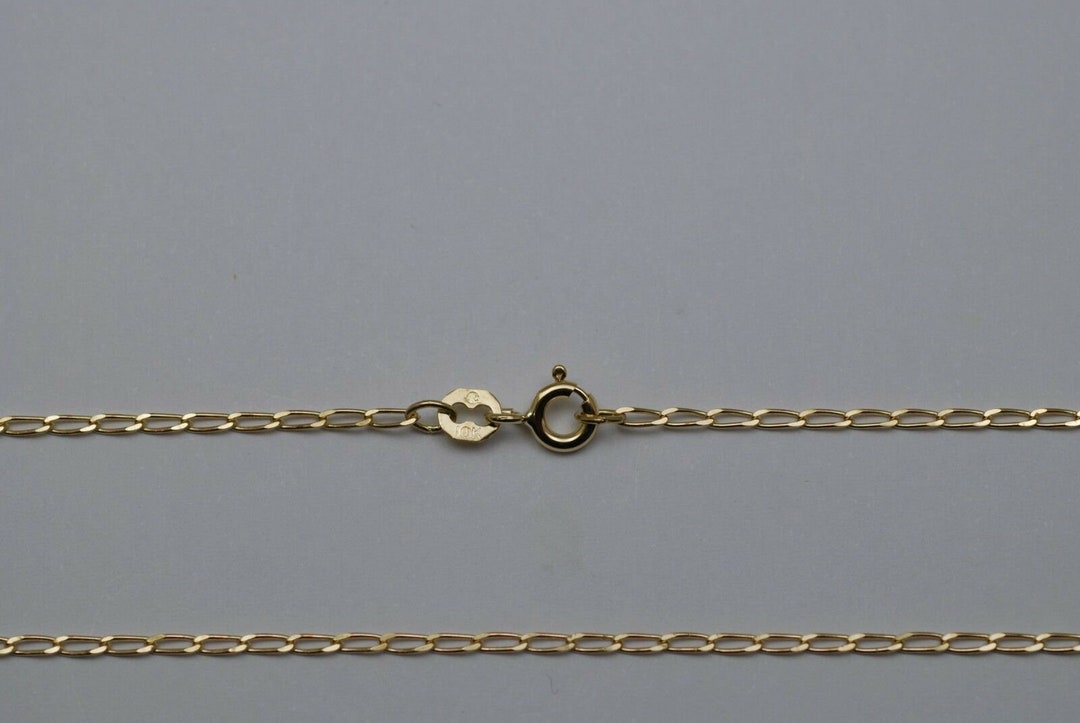 10K Solid Gold Fine Gourmet Chain - Etsy
