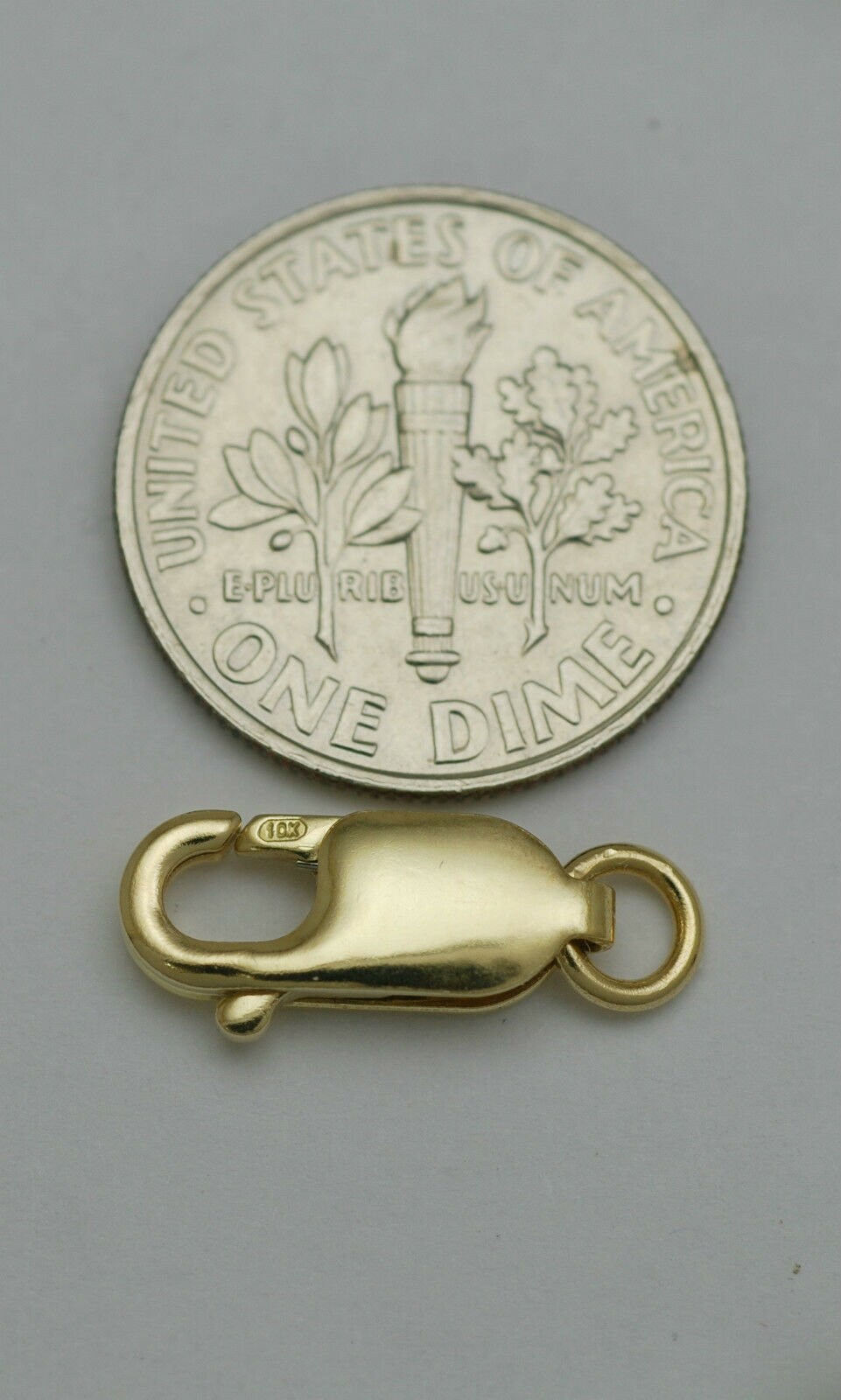 10K Solid Gold Lobster Claw Clasp - Etsy