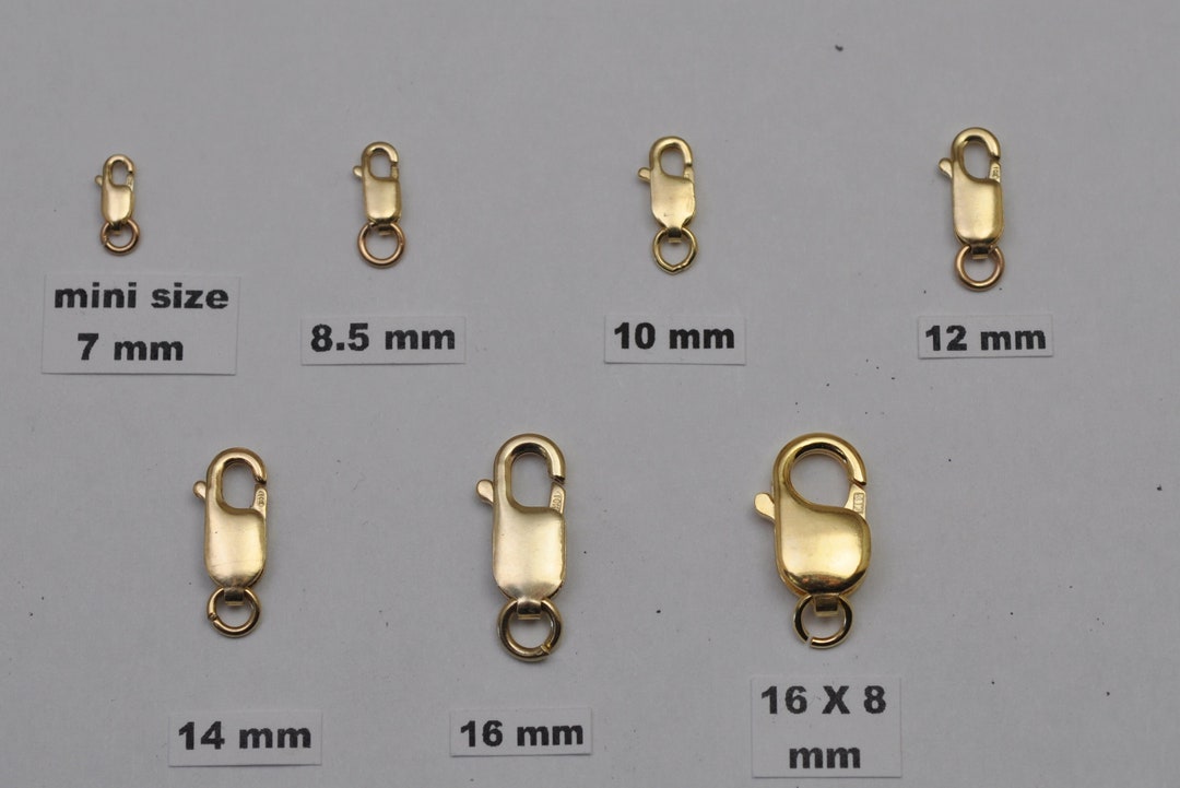 10K Solid Gold Lobster Claw Clasp - Etsy