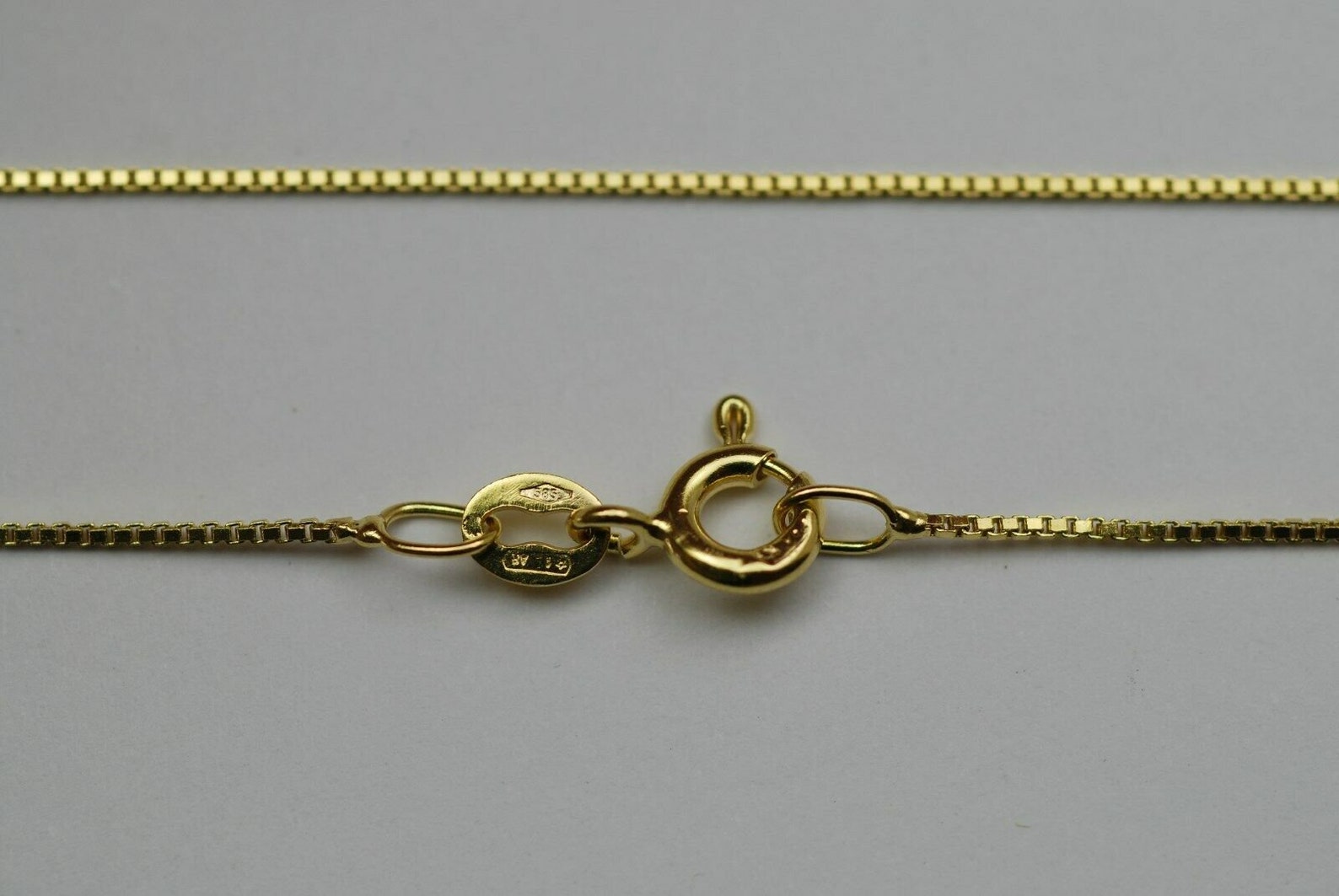 14K Solid Gold 24 Inches Fine Box Link Style Chain - Etsy