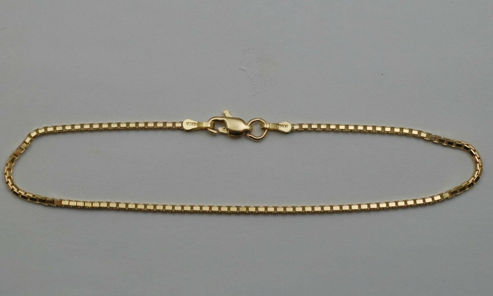 10K Gold Box Link Ladies Bracelet - Etsy