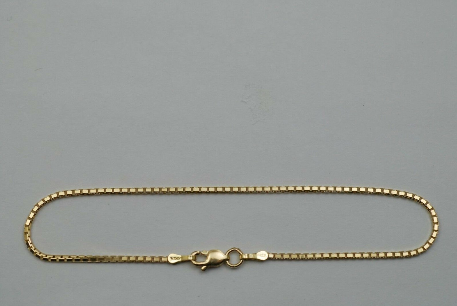 10K Gold Box Link Ladies Bracelet - Etsy