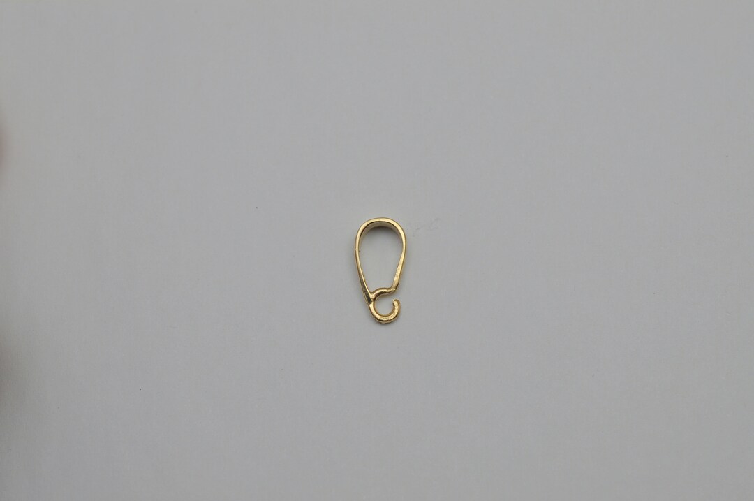18K Solid Gold Bail Large Size - Etsy