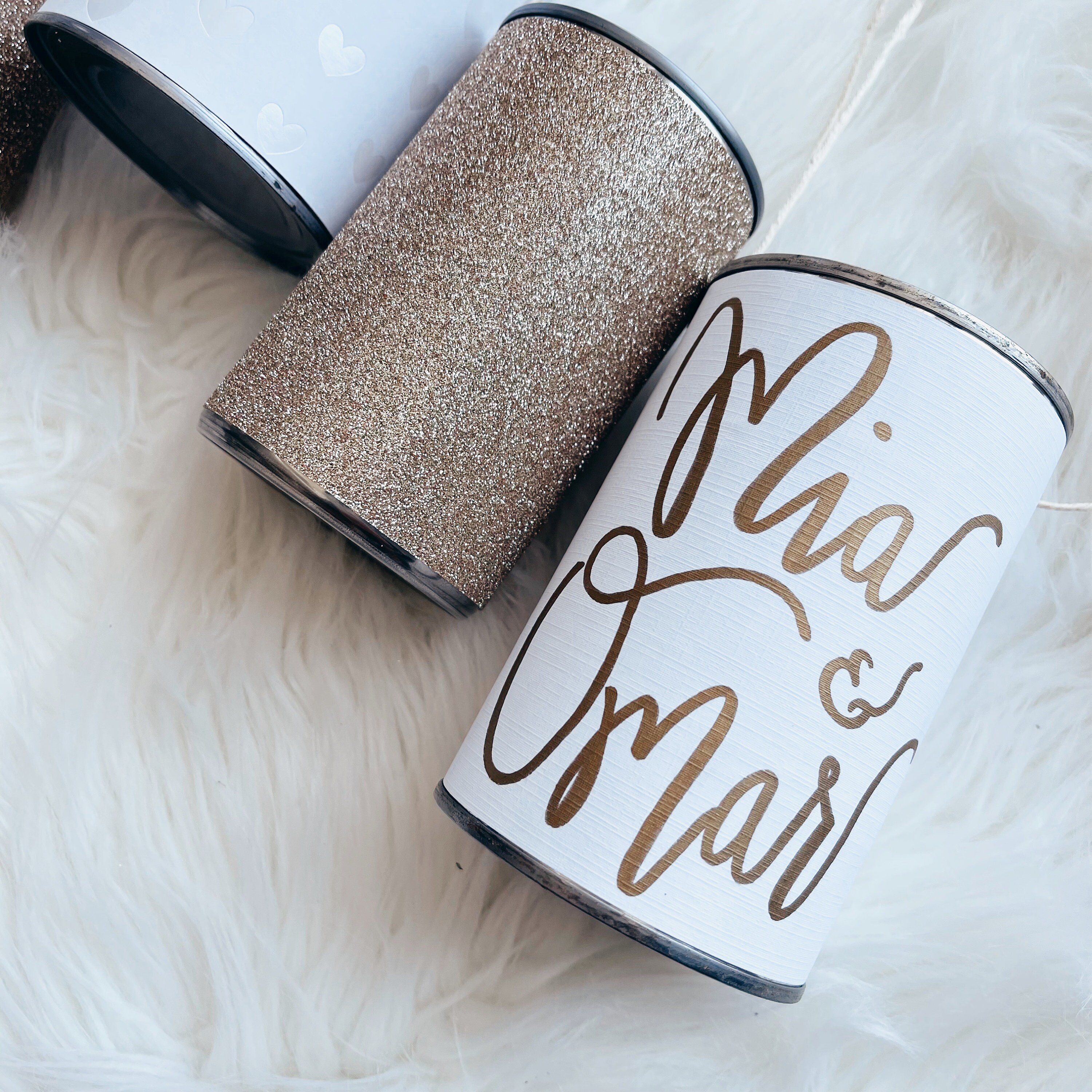 Personalized Wedding Car Tin Cans-just Married/make Some Noise/car Cans ...