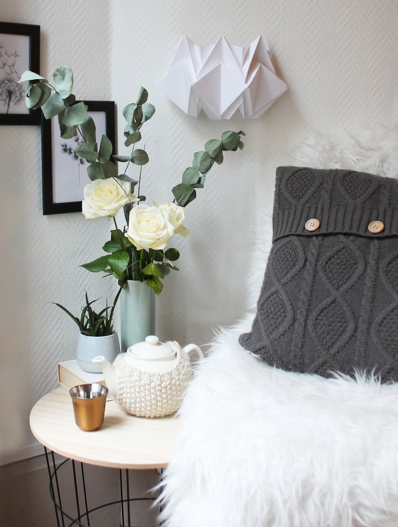 Origami Wall Sconce Handmade in Paper Wall Light Fixture - Etsy