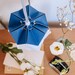 Origami Wall Lighting Fixture - Wooden Bracket With Small Paper Pendant ...