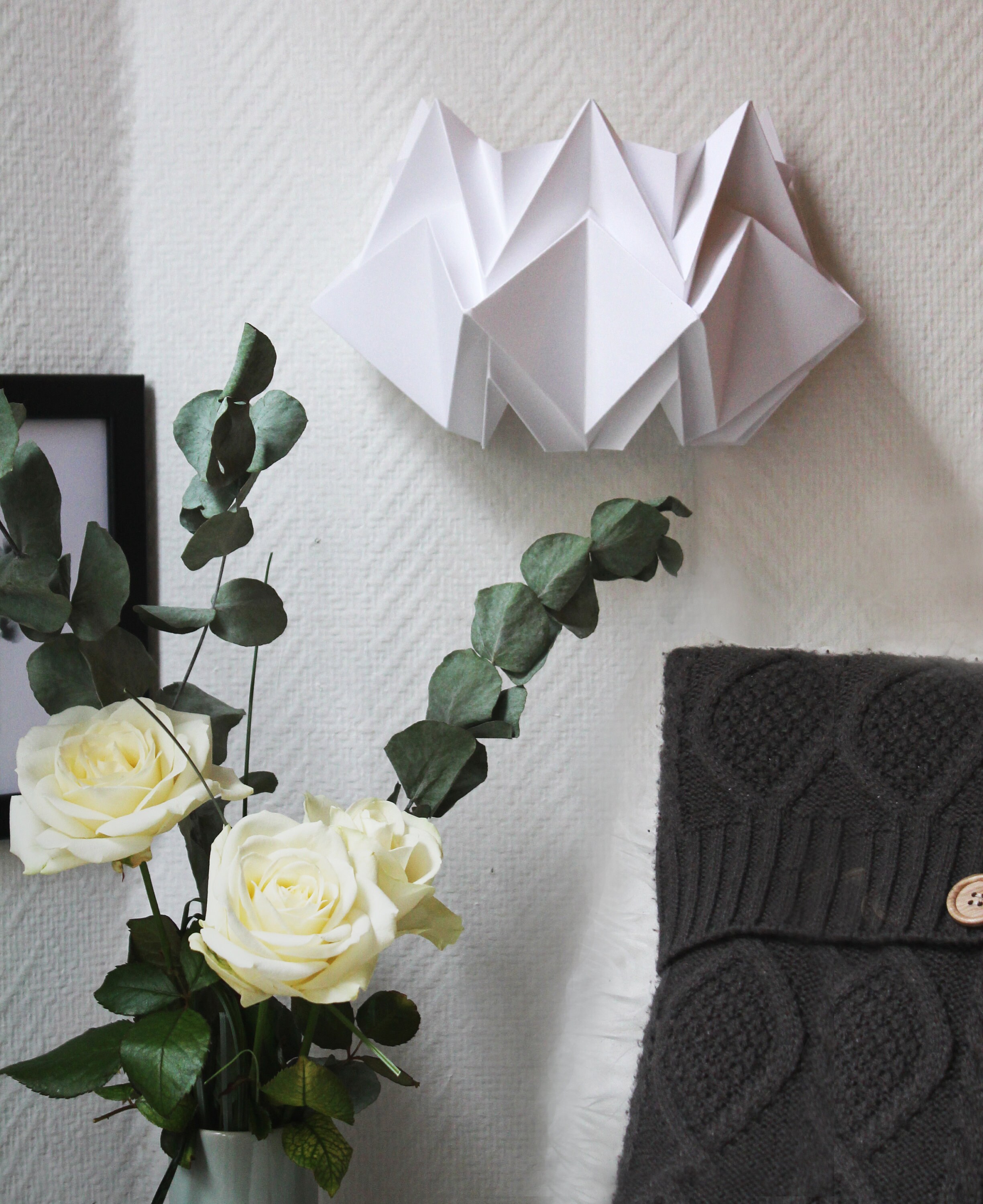 Origami Wall Sconce Handmade in Paper Wall Light Fixture - Etsy