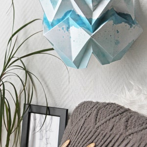 Summer Origami Wall Sconce Handmade in Paper | Wall Light Fixture ...