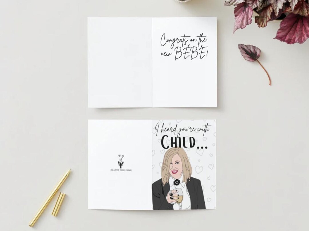 Bebe Moira Rose Schitts Creek Welcome Baby Shower Card | Funny Card ...