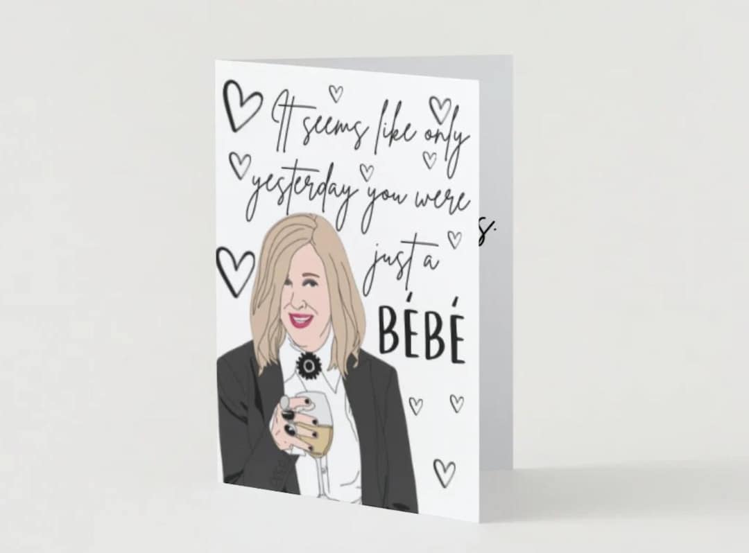 Bebe Moira Rose Schitts Creek Birthday Card | Funny Card | Printable ...