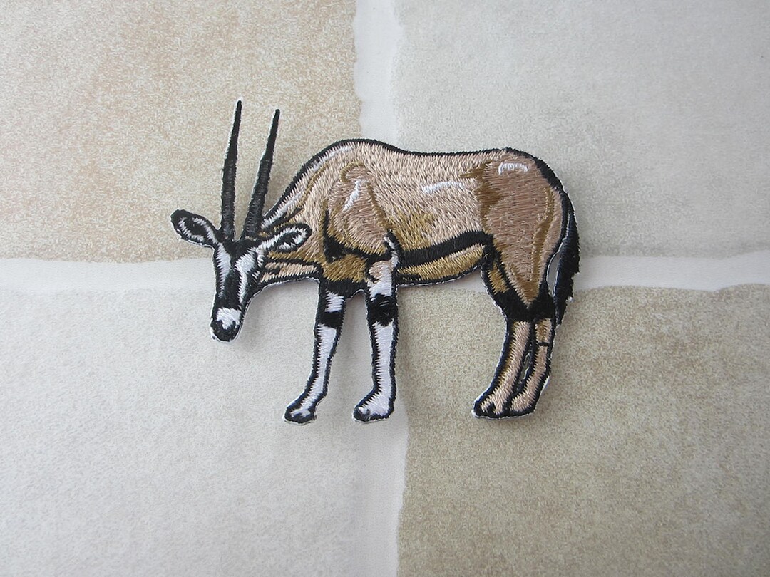 Embroidered Oryx Patch Iron/sew On - Etsy