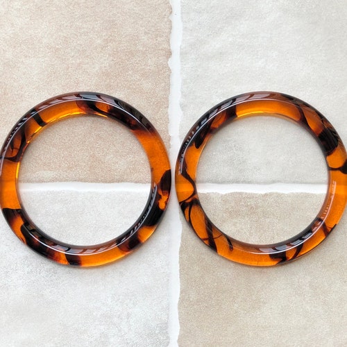 A Pair of Acrylic Purse Handles Resin Handbag Handles - Etsy