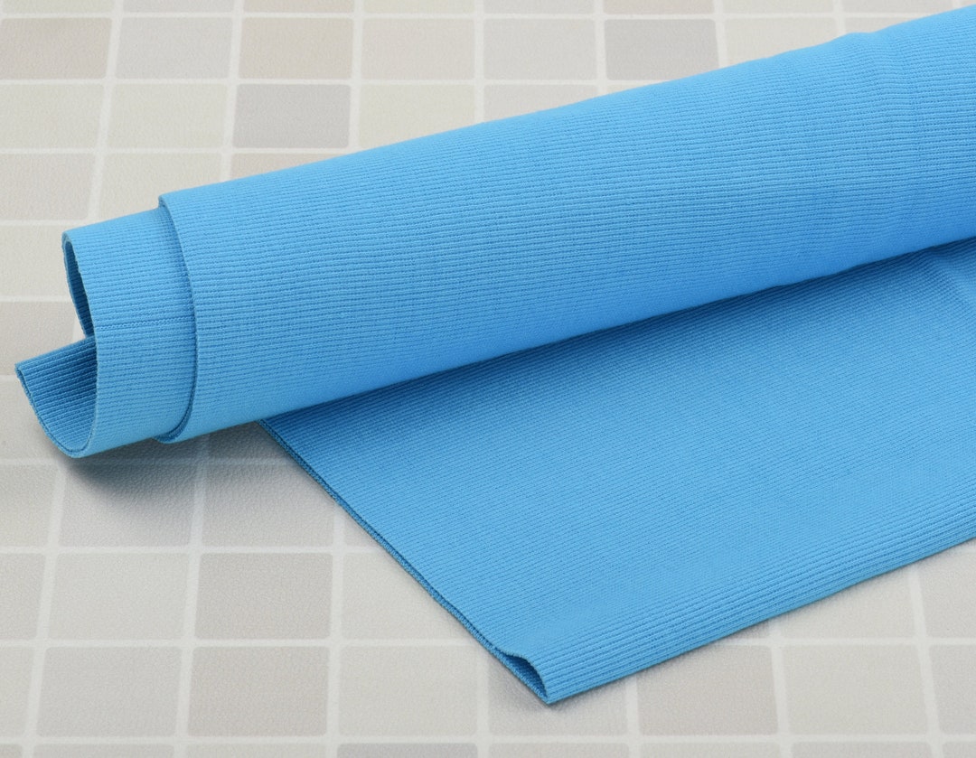 Blue Rib Knit Fabric for Cuffs, Neckbands, Waistbands, Hems - Etsy