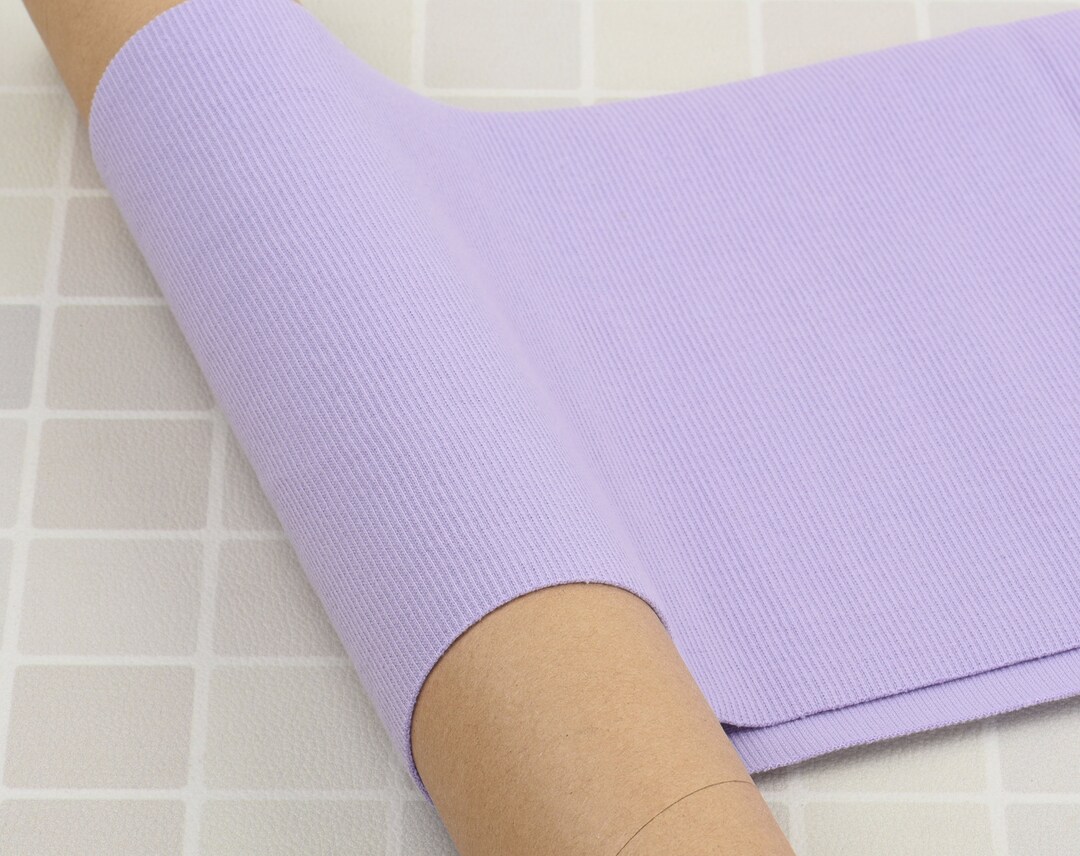 Purple Rib Knit Fabric for Cuffs, Neckbands, Waistbands, Hems - Etsy