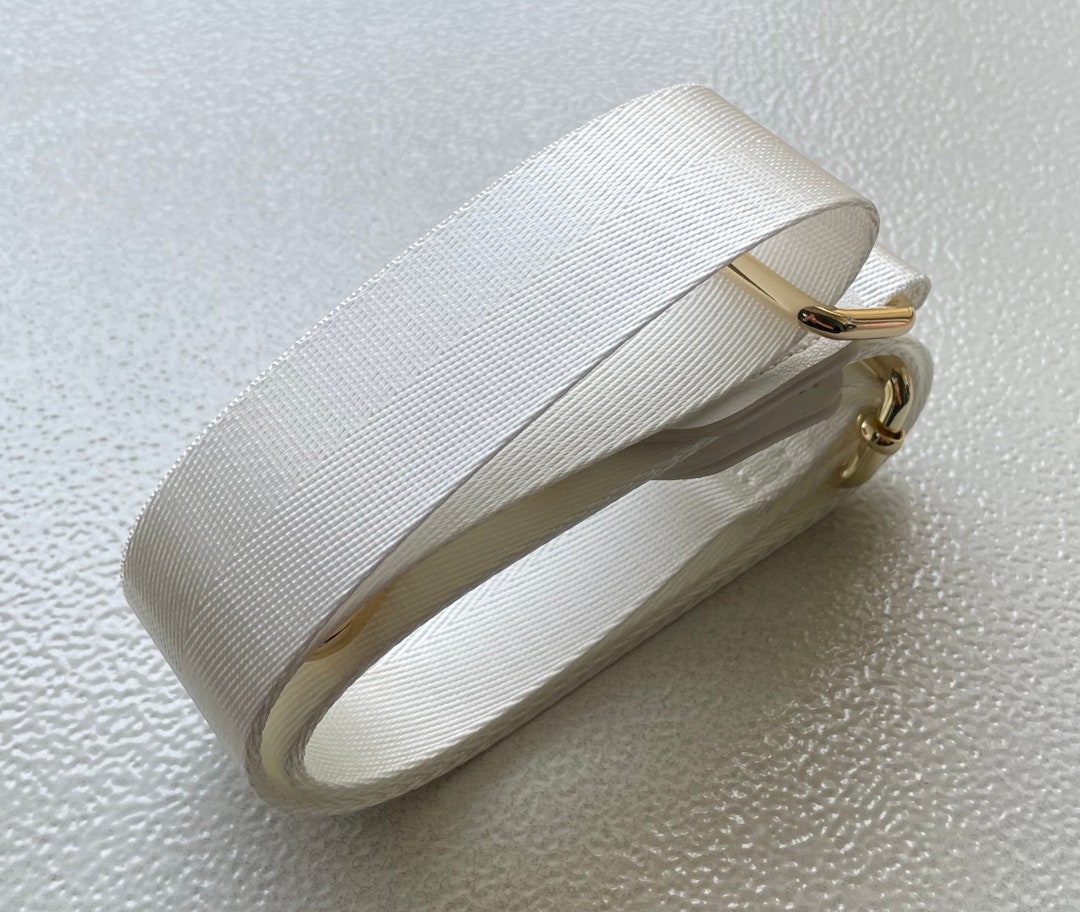 White Nylon Strap for Bag 1.5 Inch Wide Adjustable Crossbody Purse ...