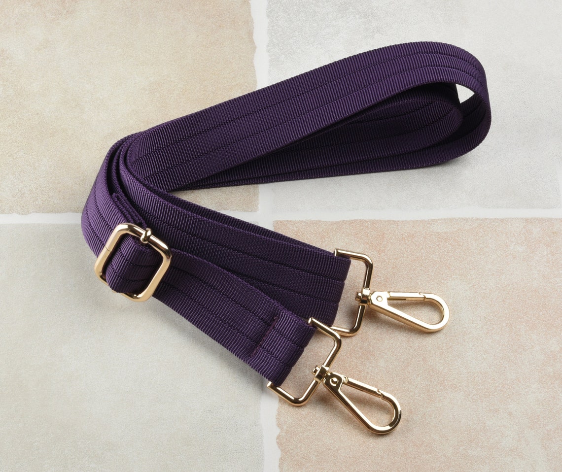 Purple Nylon Strap for Bag 1.18 Inch Wide Cross Body Strap - Etsy