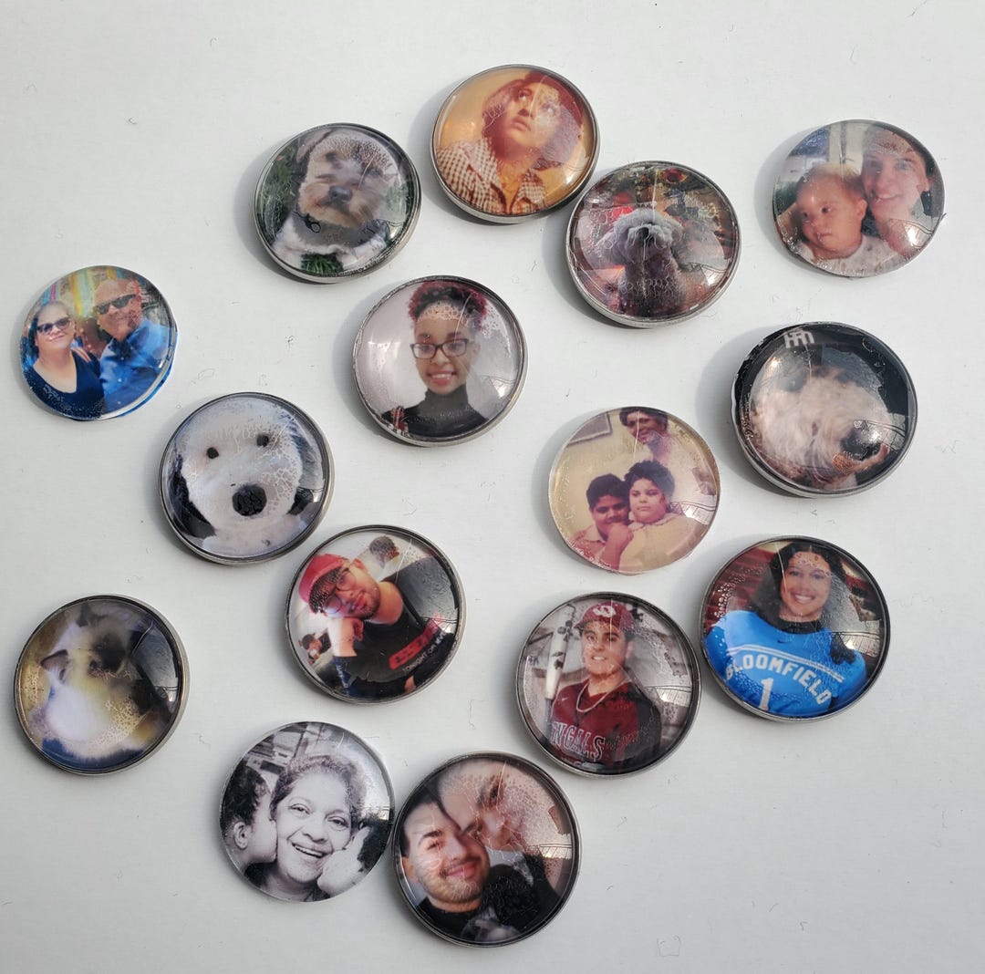 Personalized Glass Magnets, Custom Handmade Photo Magnets, Refrigerator ...