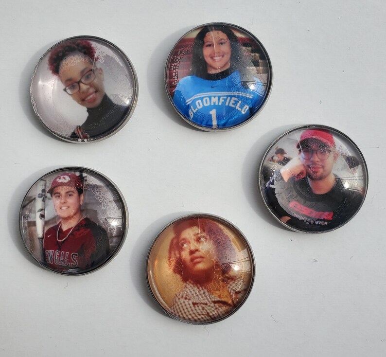 Custom Photo Glass Magnets: Personalized Picture Fridge Magnets ...