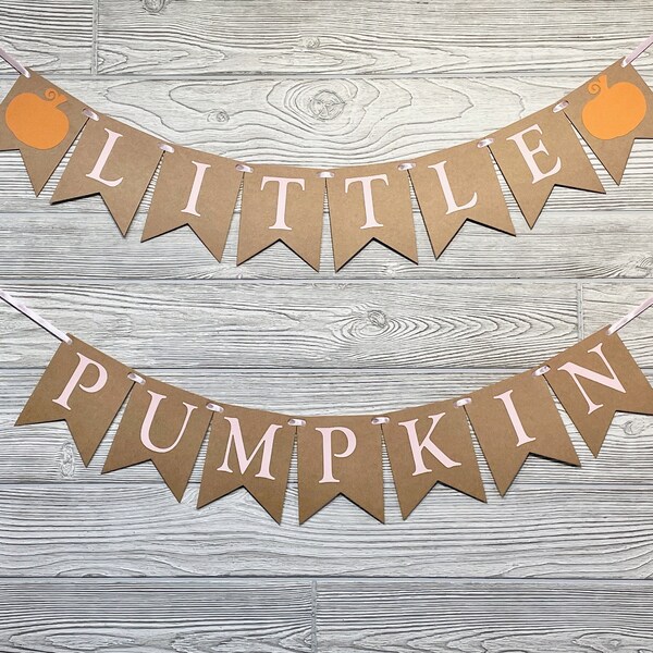 Little Pumpkin Banner - Etsy