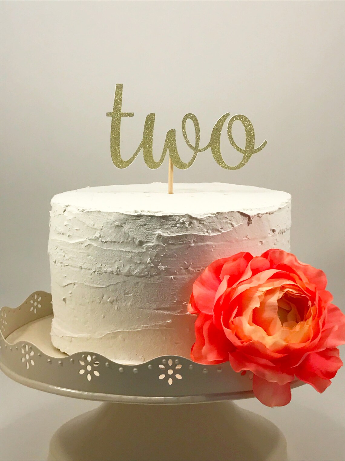 Number Two Cake Topper 2nd Birthday Cake Second Birthday - Etsy