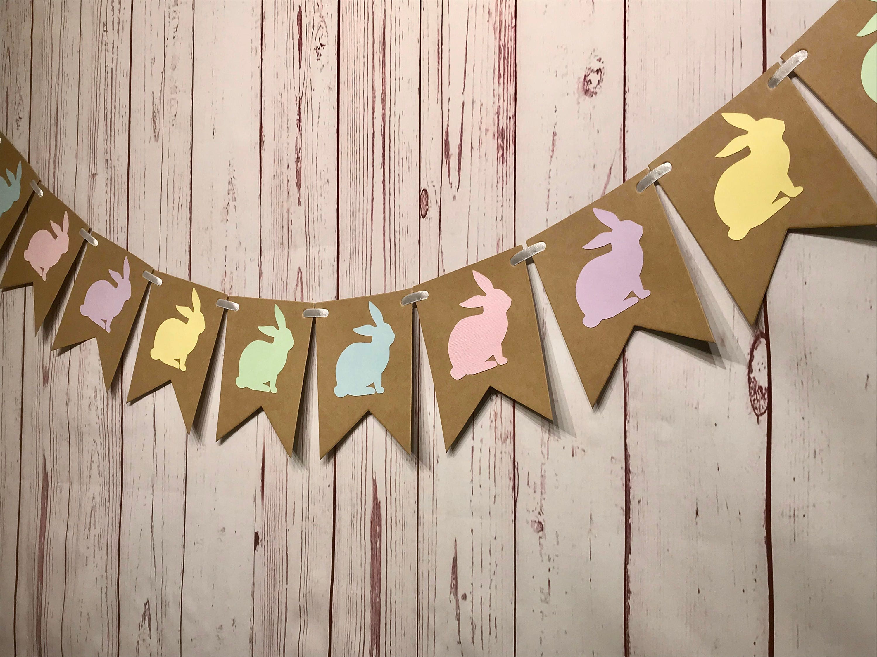 Easter Bunny Bunting Some Bunny is One Easter Decoration - Etsy Canada