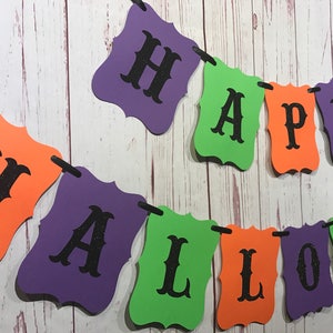 Happy Halloween, Bright Halloween Decor, Halloween Banner, Halloween ...
