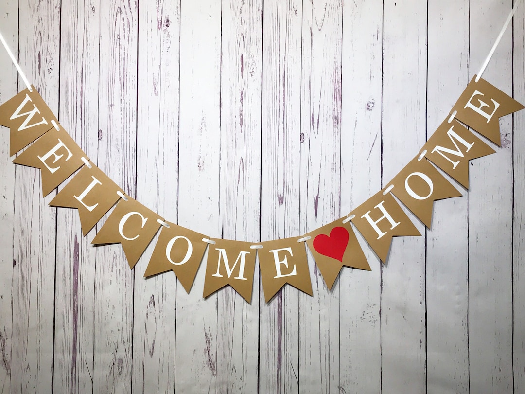 Welcome Home Sign, Military Homecoming, Housewarming Party, Deployment ...