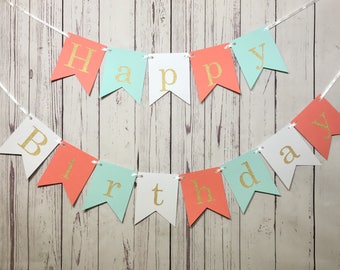 Coral Birthday | Etsy