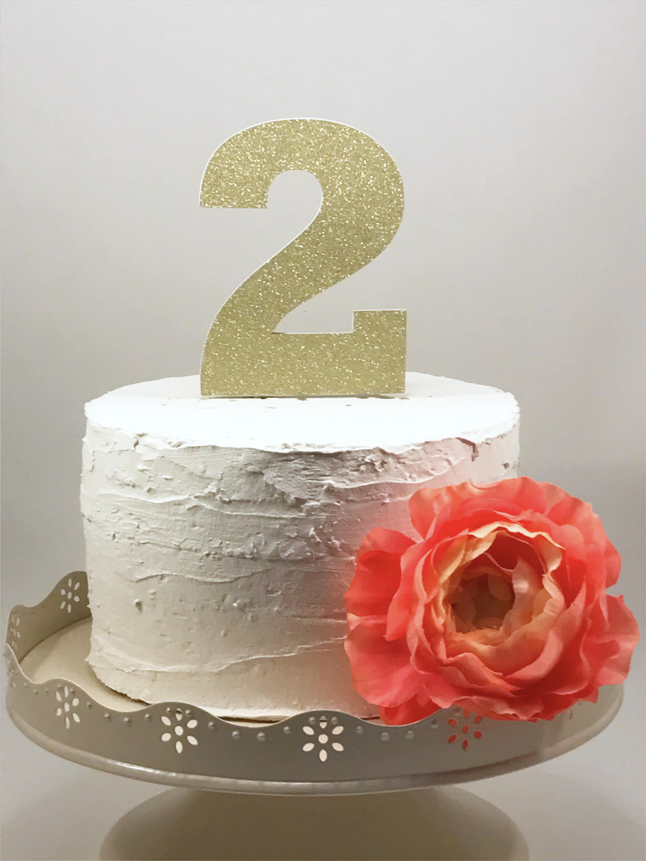 Number 2 Cake Topper 2nd Birthday Cake 2 Cake Topper Number | Etsy