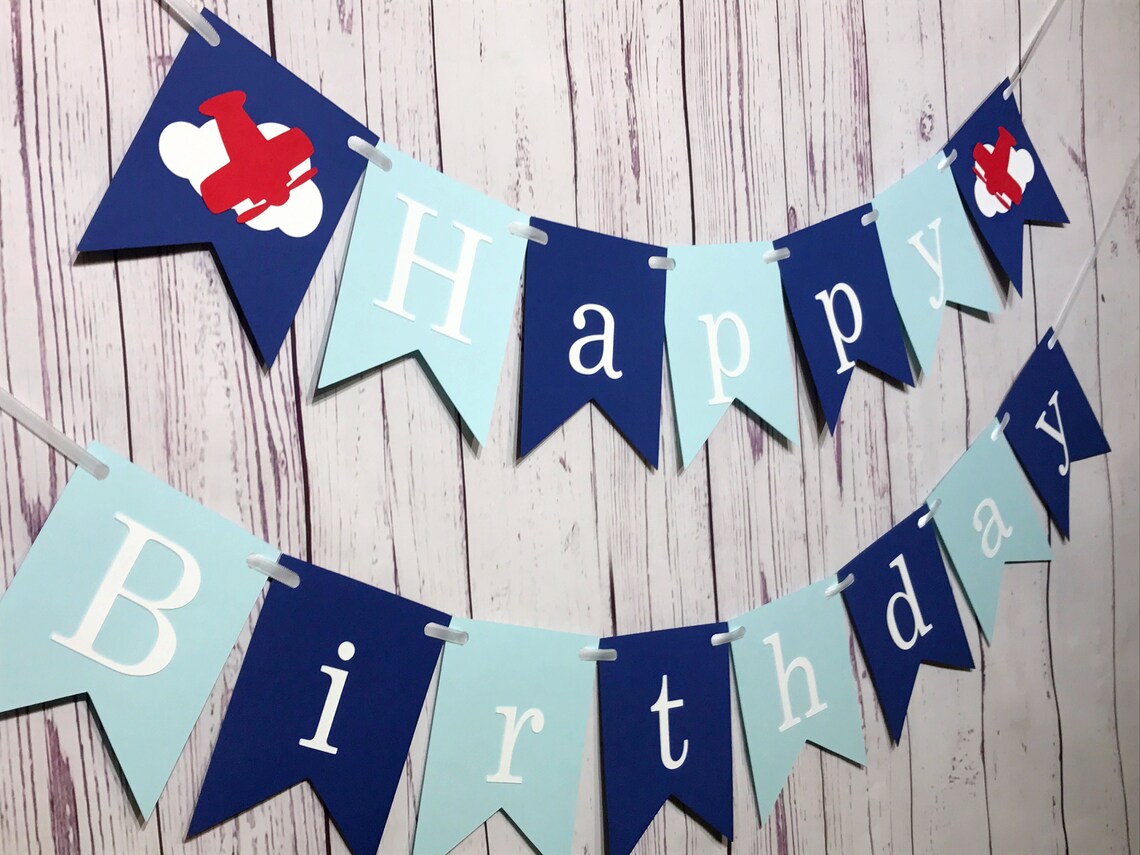 Airplane Birthday Party Package Time Flies Birthday Decor - Etsy