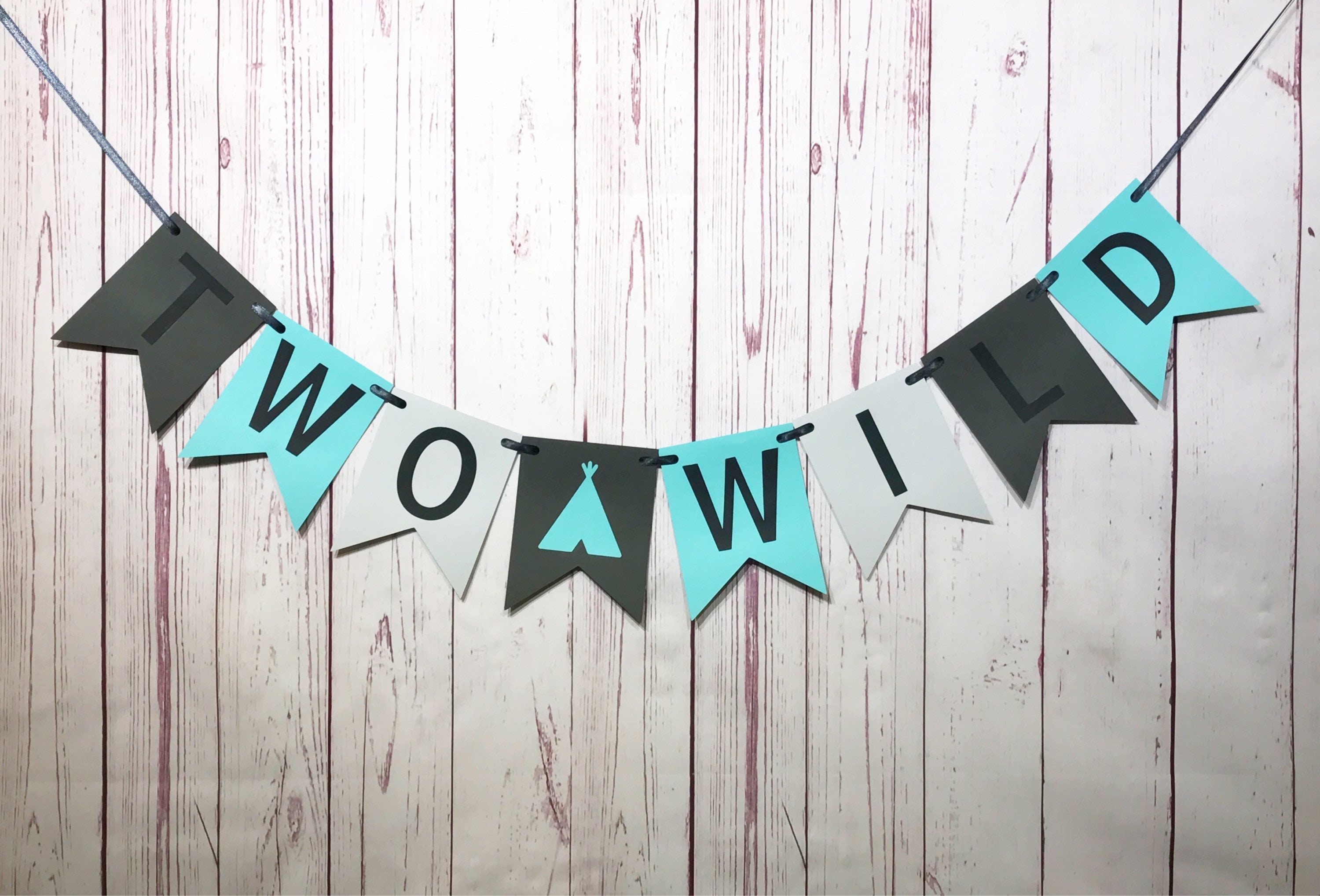 Two Wild Birthday Two Wild Banner 2nd Birthday Second - Etsy Canada