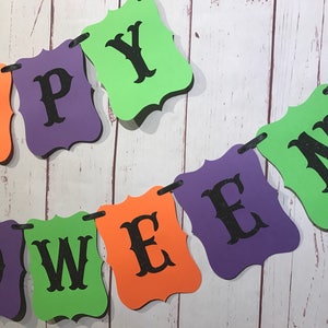 Happy Halloween, Bright Halloween Decor, Halloween Banner, Halloween ...
