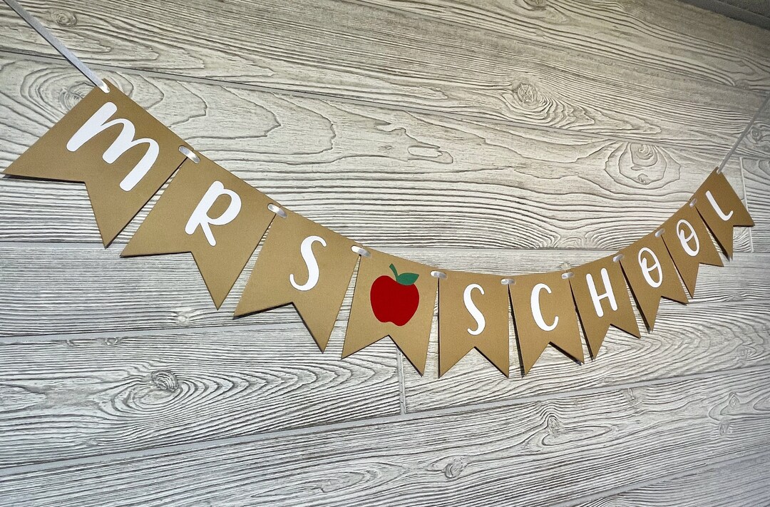 Personalized Classroom Banner, Custom Teacher Name Banner, Teacher ...