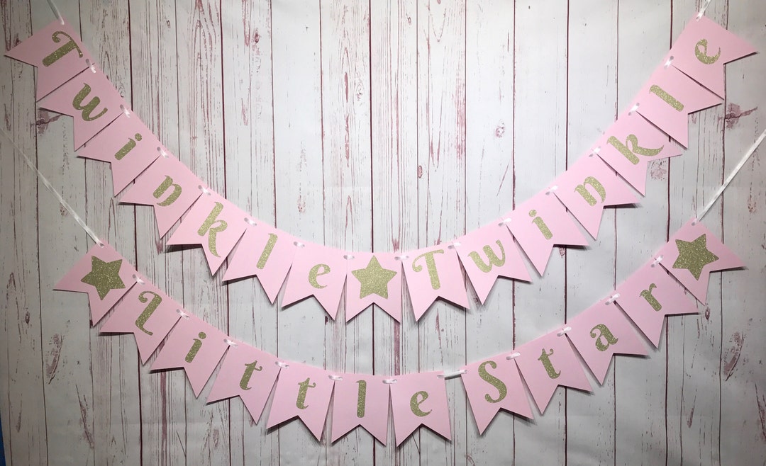 Twinkle Twinkle Little Star Banner, Twinkle Twinkle Banner, 1st ...