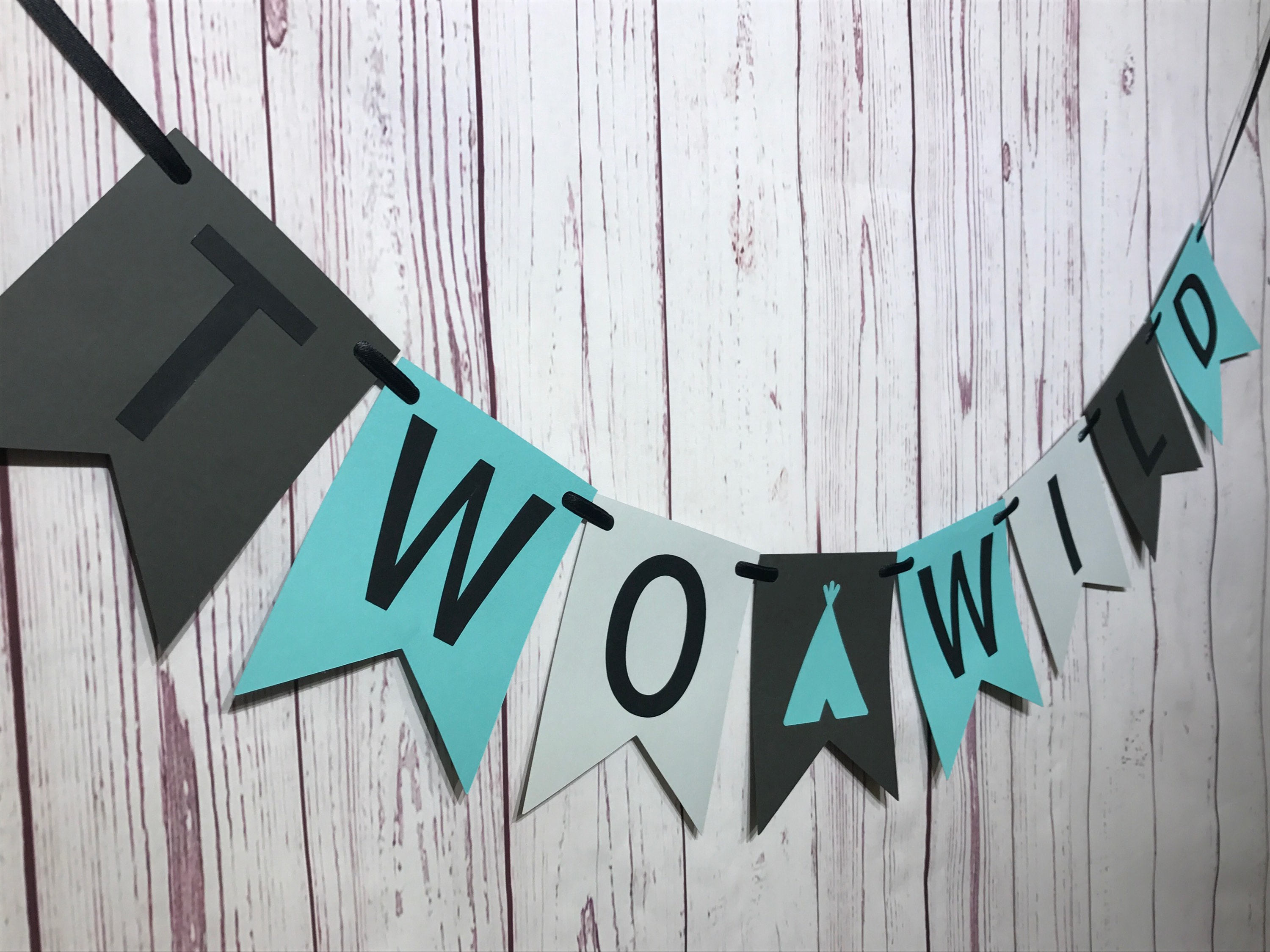 Two Wild Birthday Two Wild Banner 2nd Birthday Second - Etsy Canada