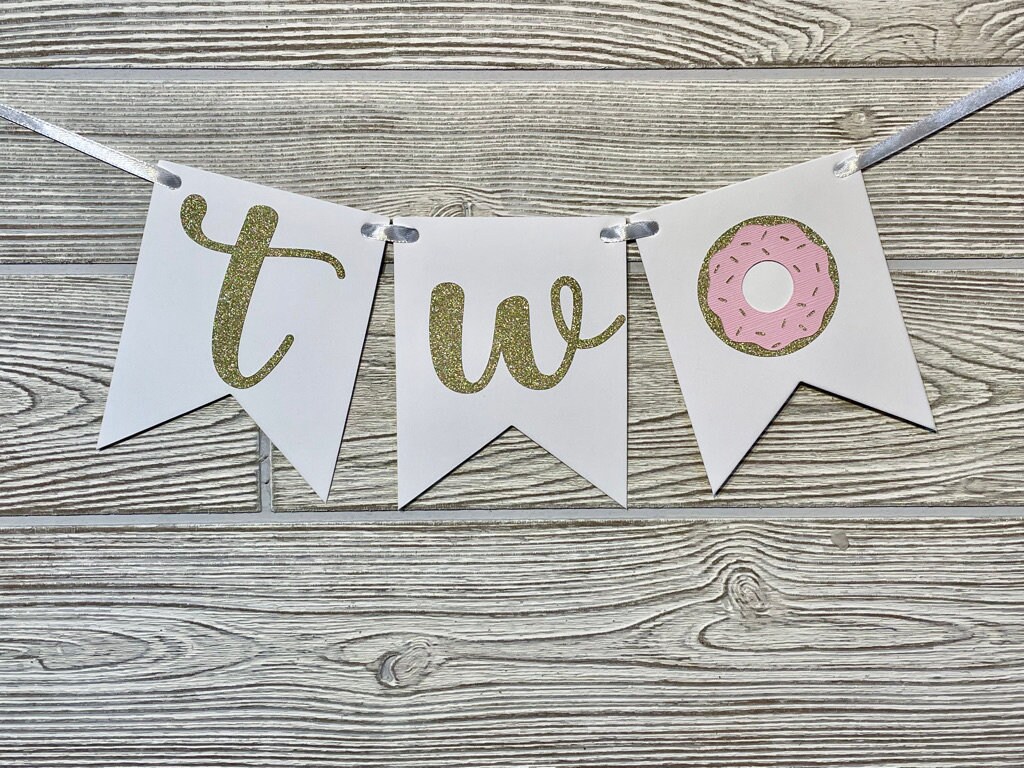 Two Highchair Banner Two Sweet Birthday Banner Two Sweet - Etsy