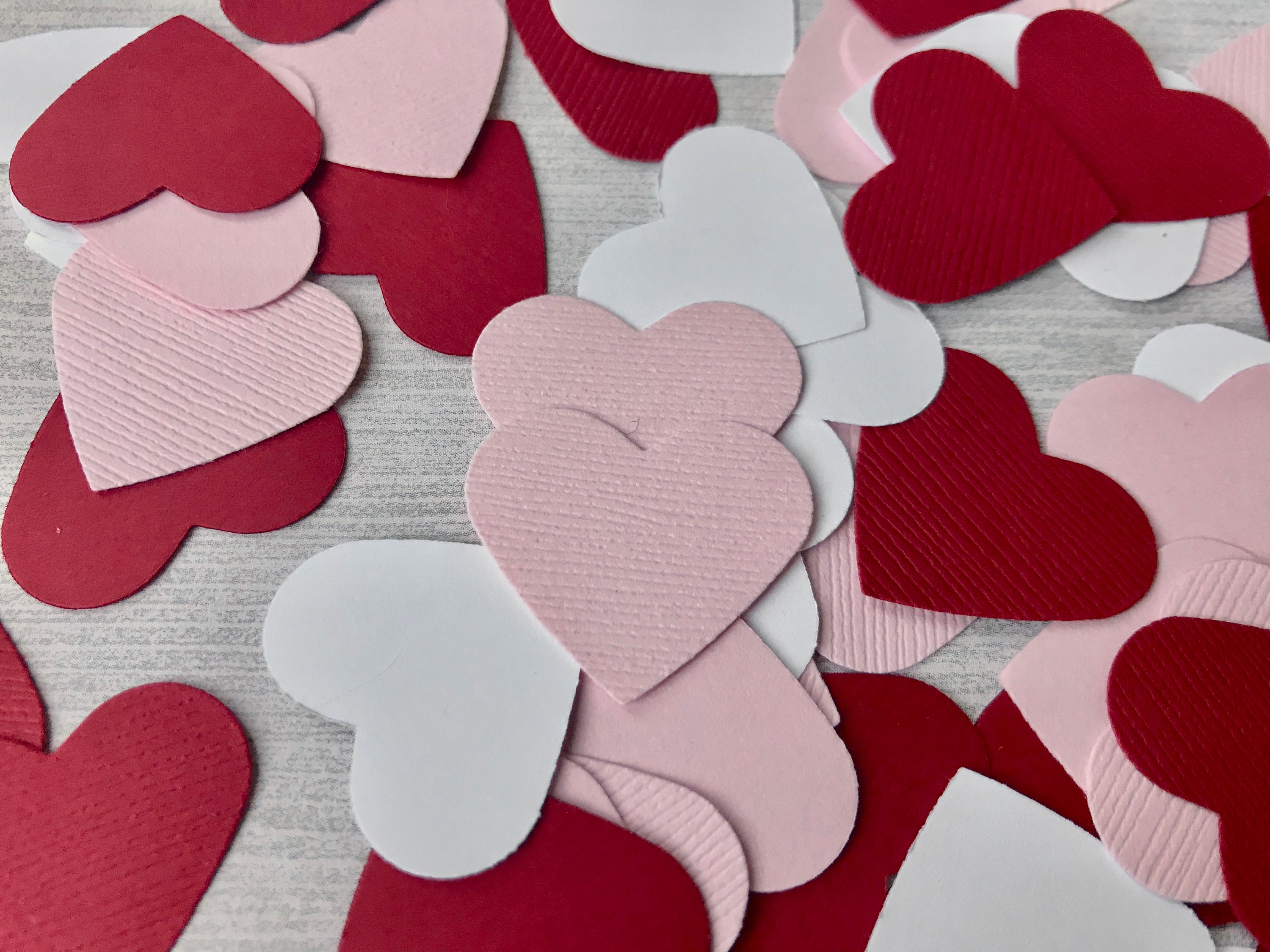 50 Valentine Heart Confetti Valentine's Confetti | Etsy