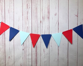 Blue Bunting Banner - Etsy