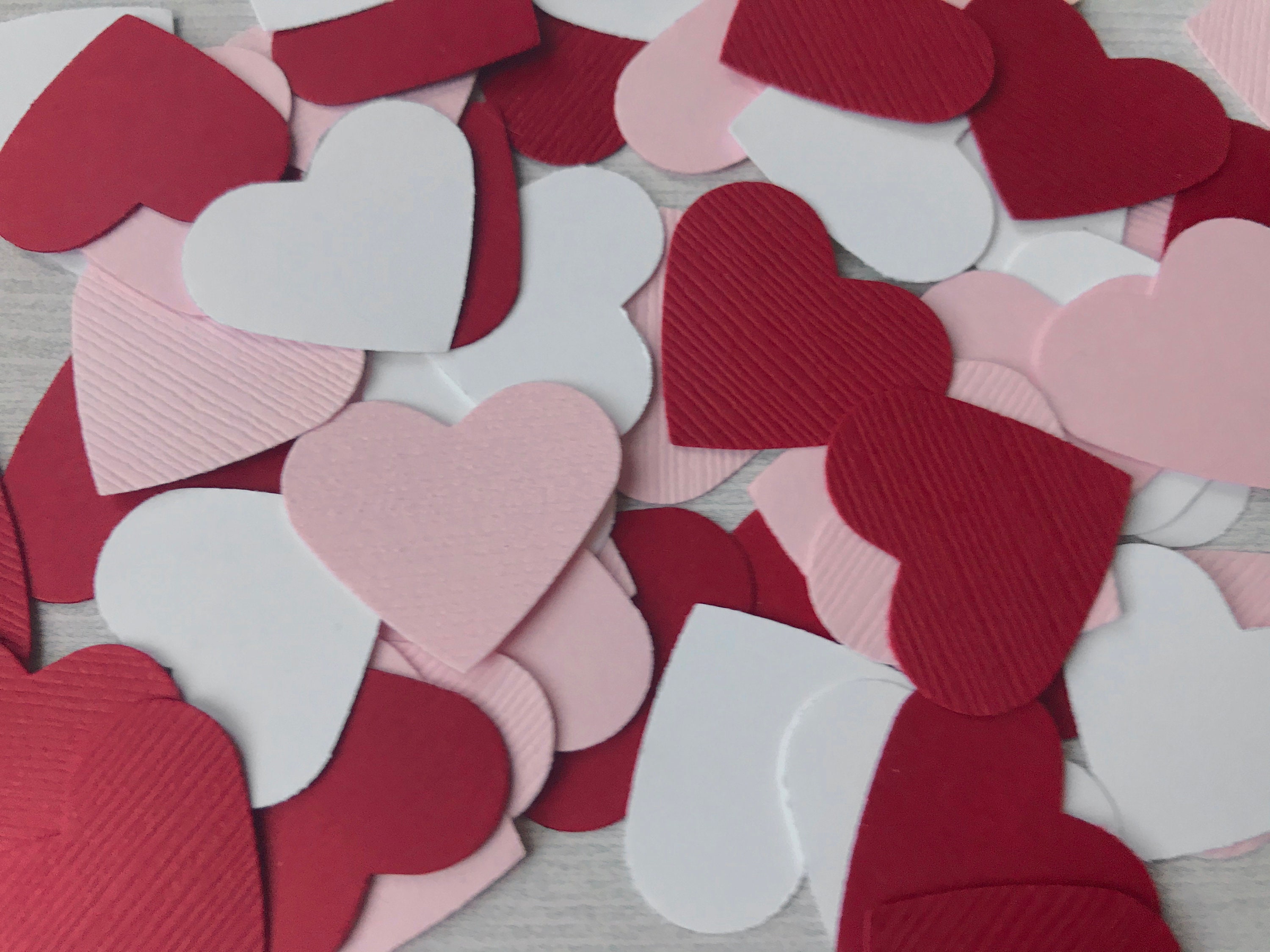 50 Valentine Heart Confetti Valentine's Confetti | Etsy