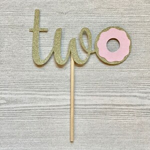 Two Sweet Birthday Cake Topper Donut Birthday Cake Topper | Etsy