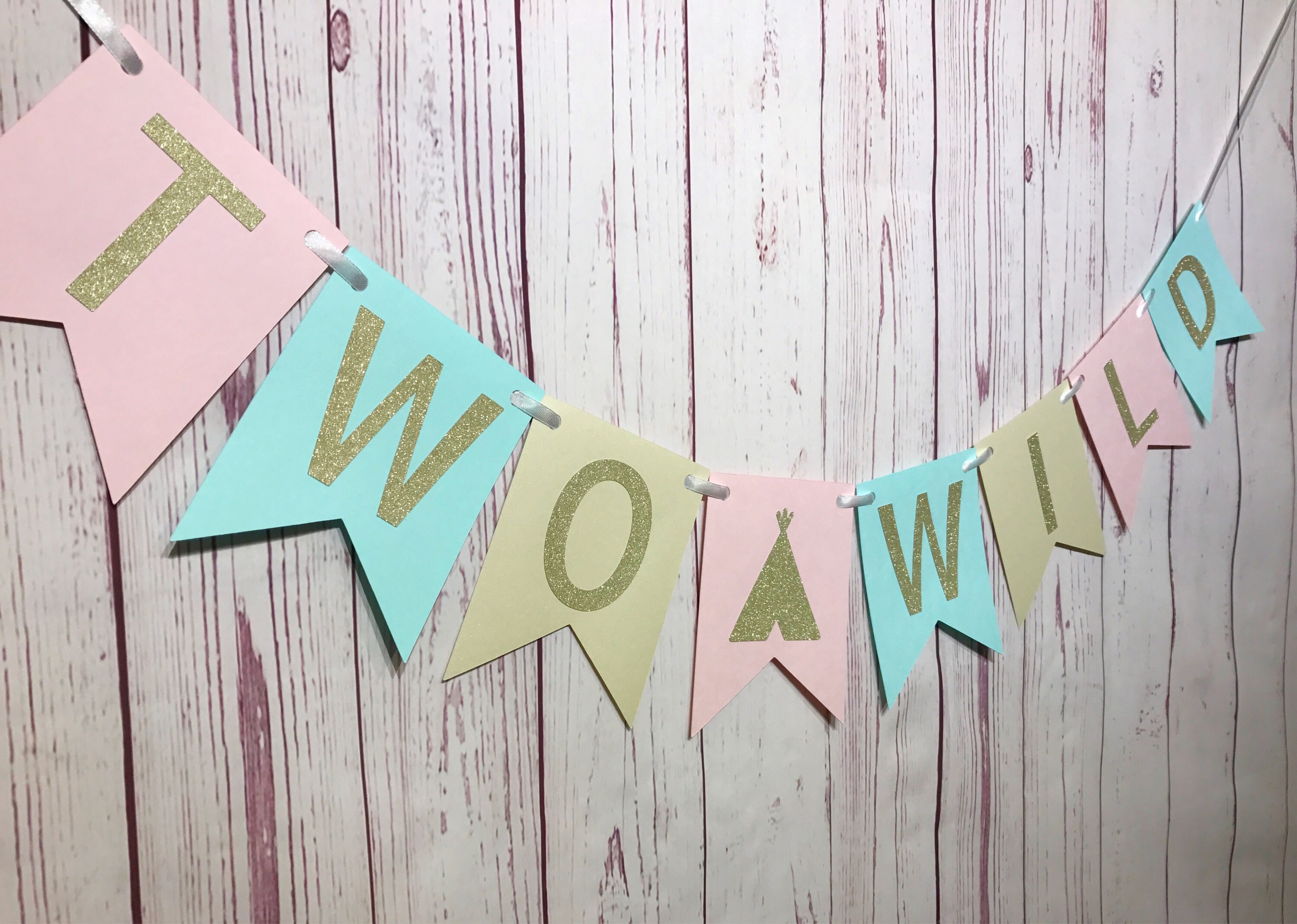 Two Wild Banner Two Wild Birthday Two Wild Girl 2nd - Etsy