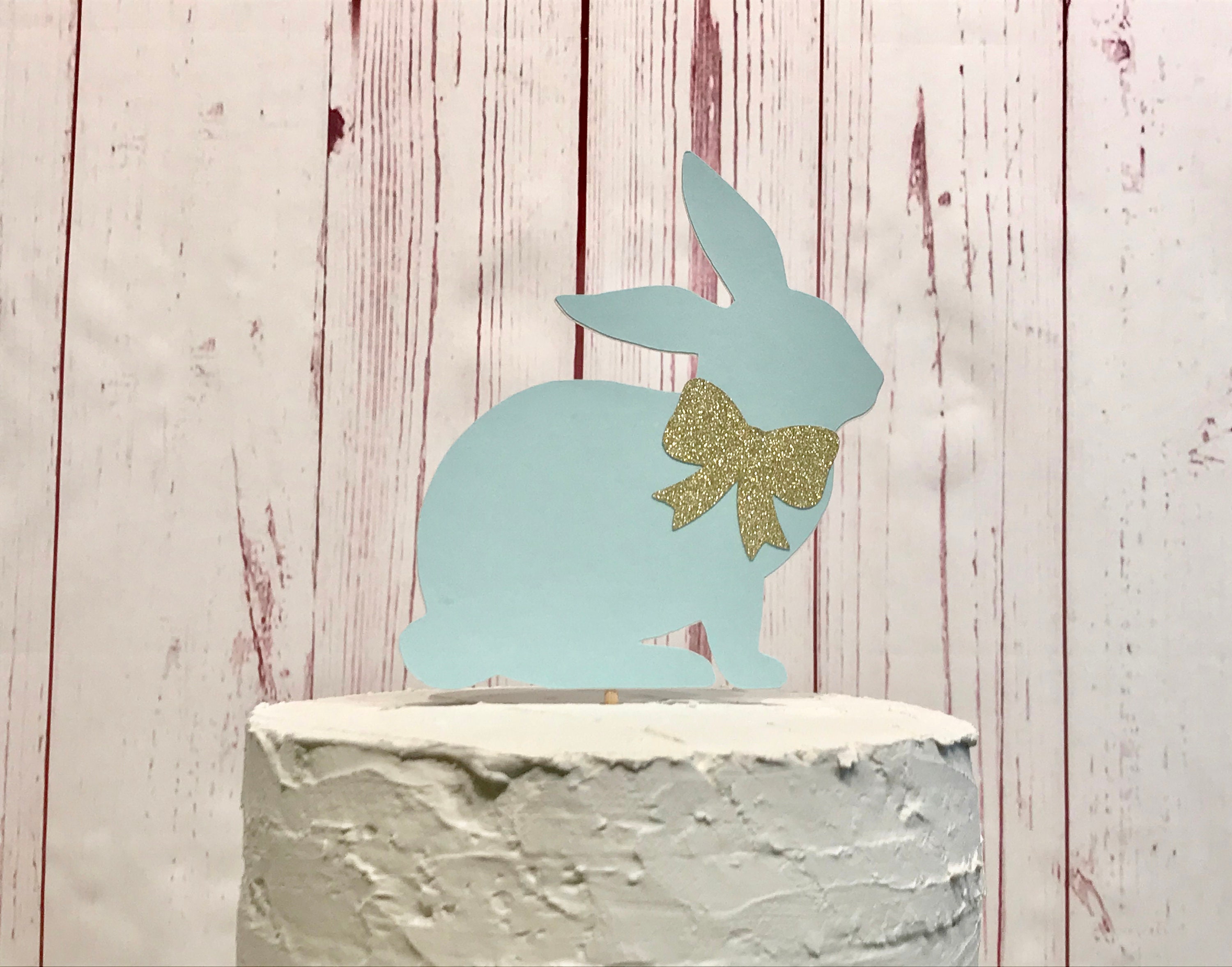 Some Bunny is One Cake Topper Bunny 1st Birthday Blue Bunny - Etsy