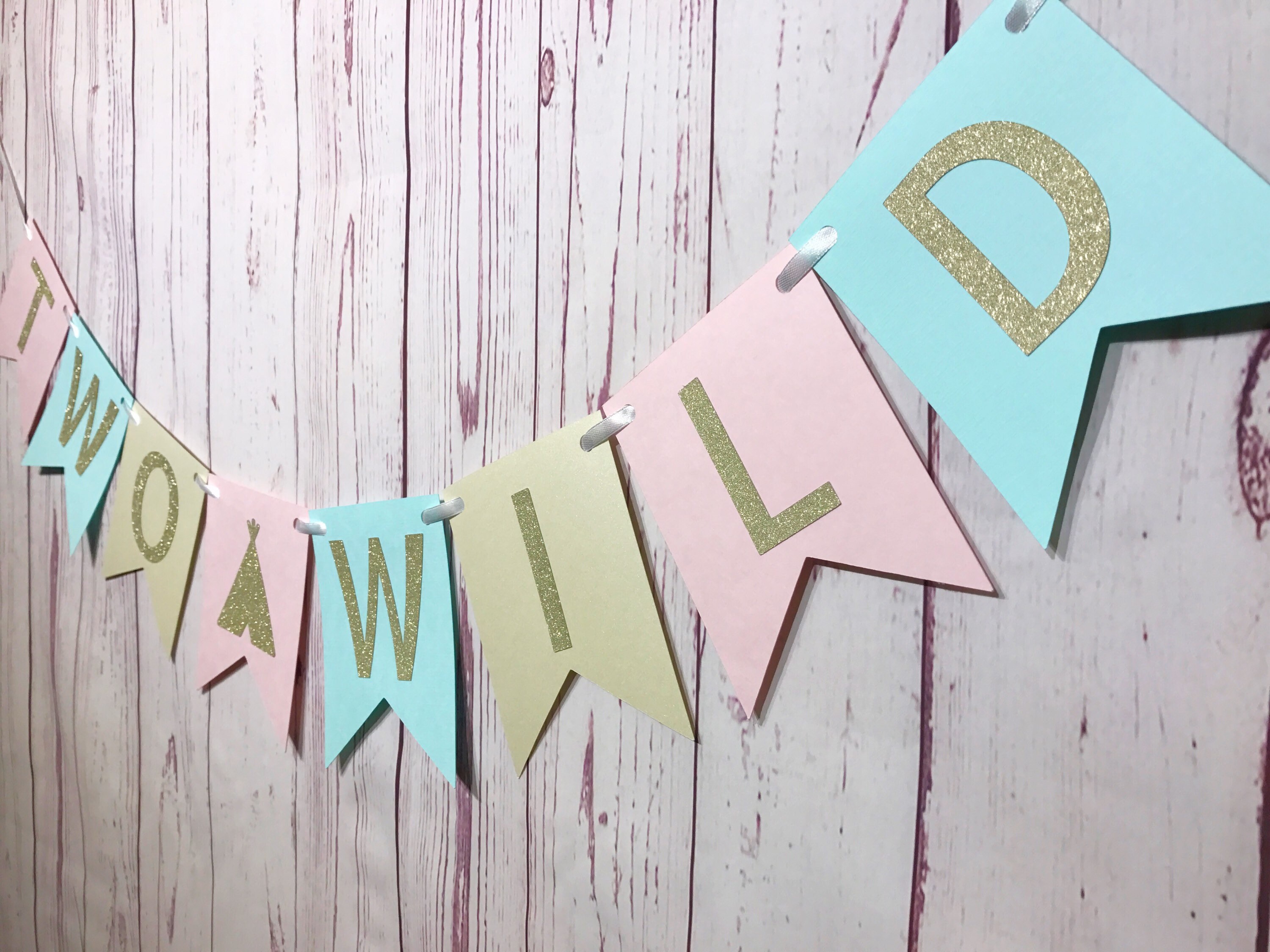 Two Wild Banner Two Wild Birthday Two Wild Girl 2nd - Etsy
