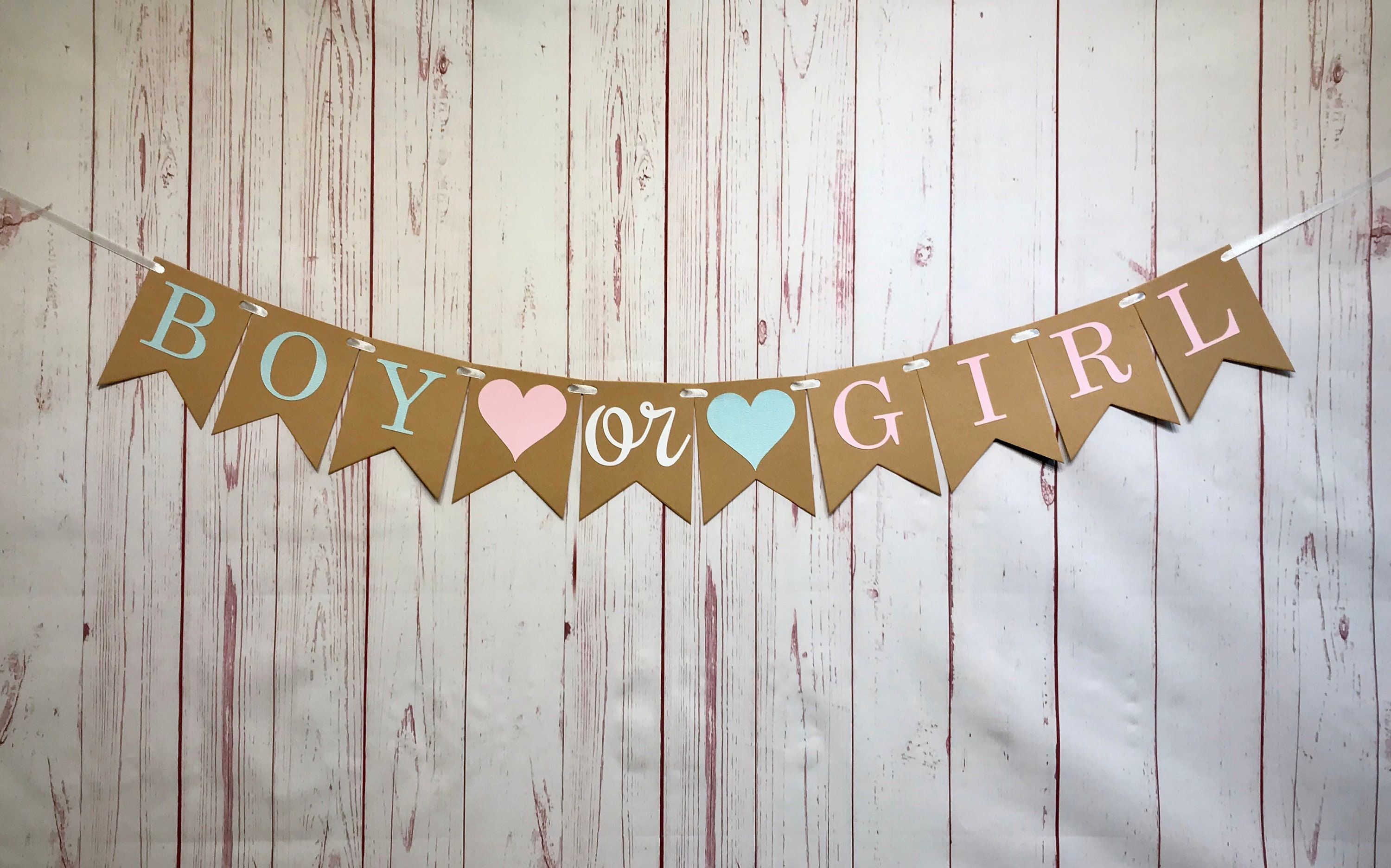 Boy or Girl Gender Reveal Banner Boy or Girl Banner Gender - Etsy