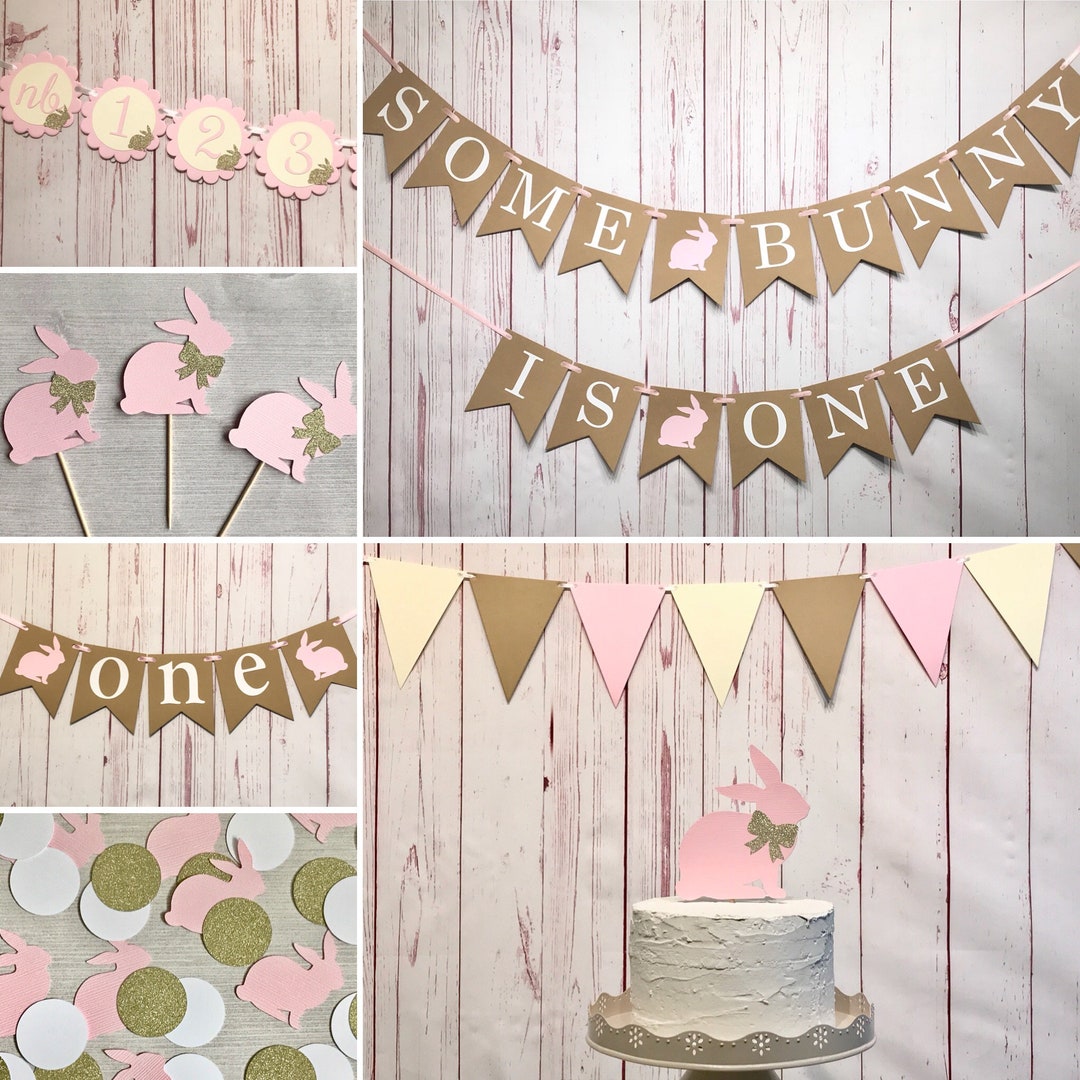 Some Bunny is Turning One Party Package, Bunny 1st Birthday, Somebunny ...