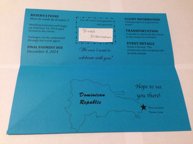 Destination Wedding Invitation - Etsy