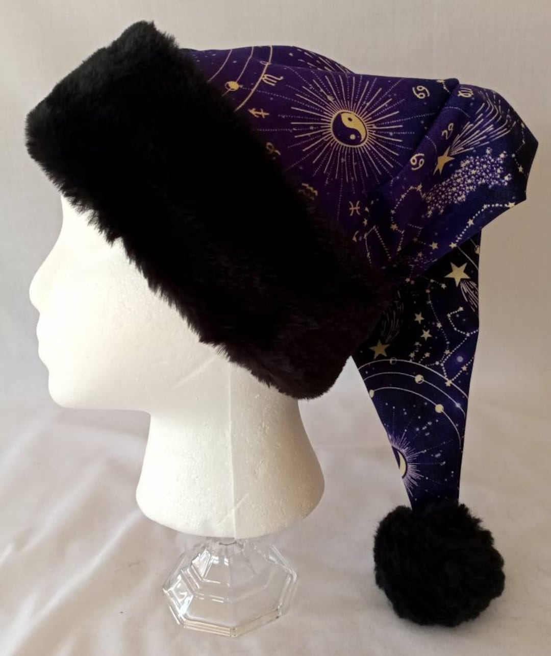 Purple Celestial Constellations Christmas Santa Hat - Etsy